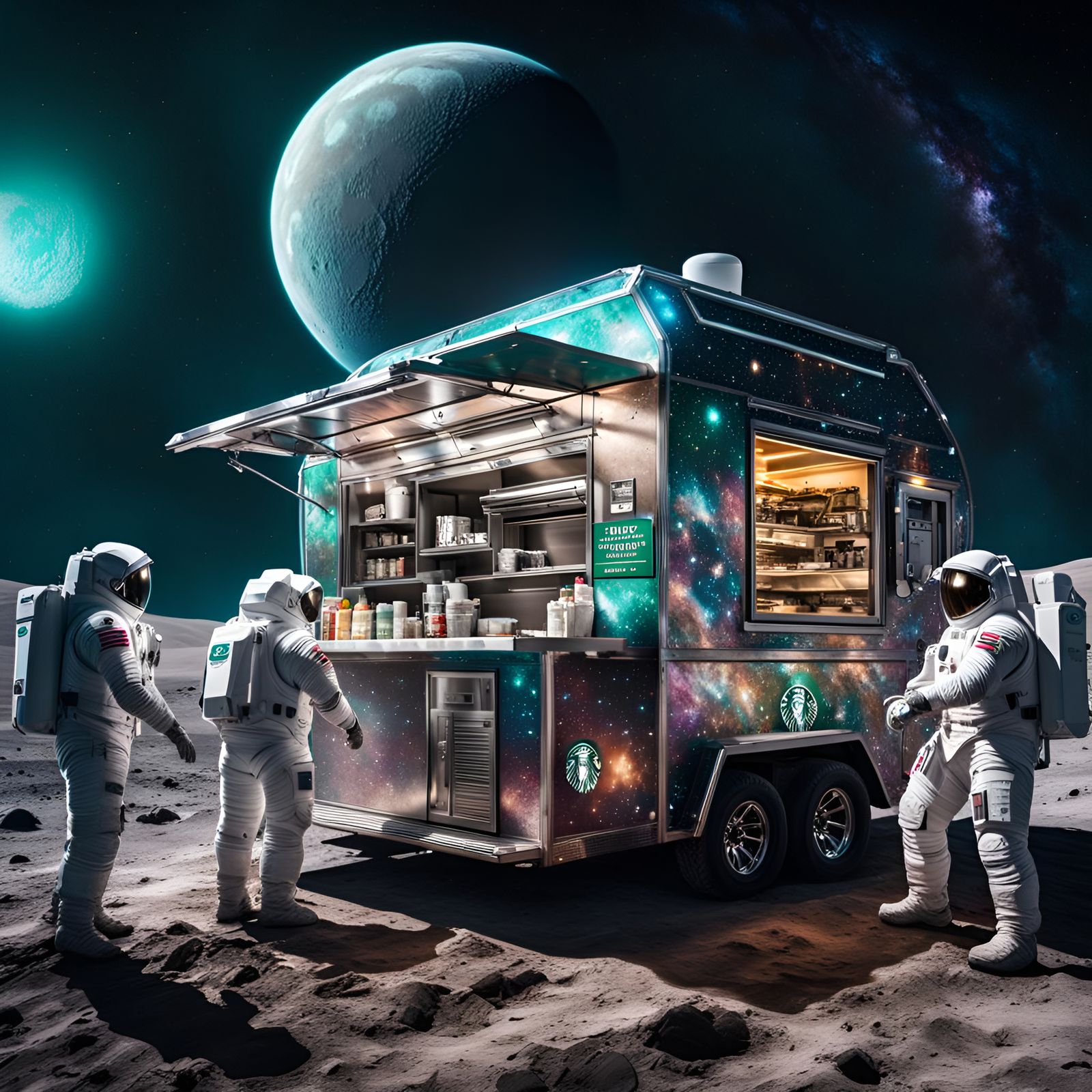 Moon snacks - AI Generated Artwork - NightCafe Creator