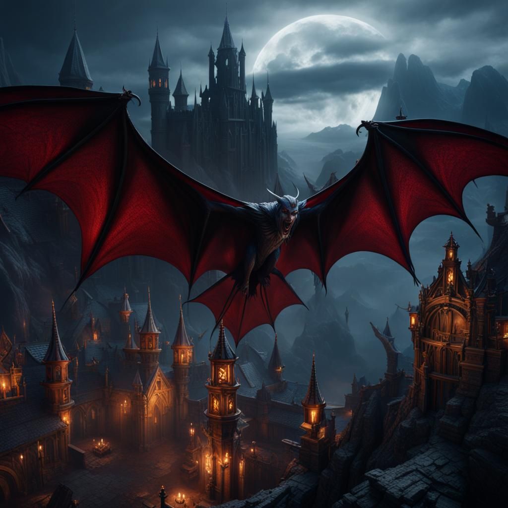 Dracula as hellbeast - AI Generated Artwork - NightCafe Creator