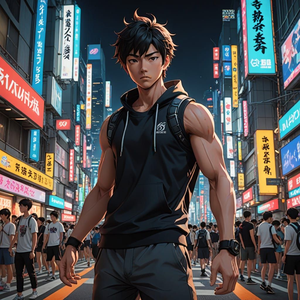 Ryuto's Electrifying Transformation in 8K Anime Ar... - AI Art