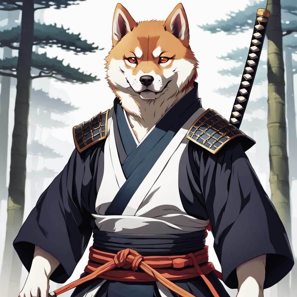 Shiba Samurai - AI Generated Artwork - NightCafe Creator