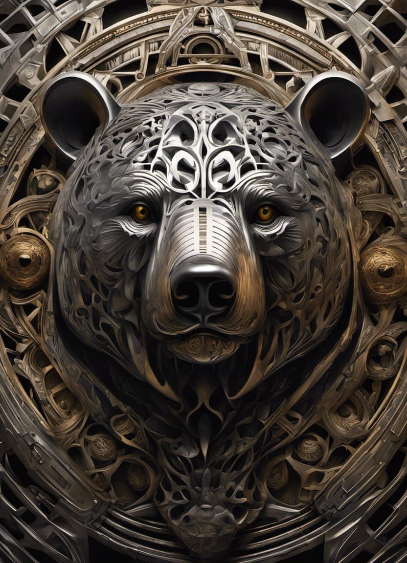 Bear Dia de Los muertos; Portal inside Bear's mind of Exploding ...