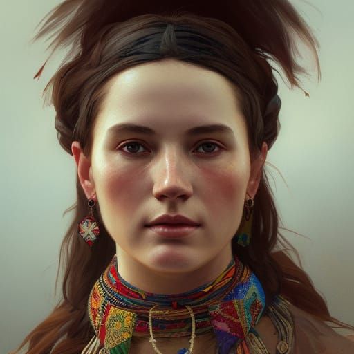 Women of the World - Métis - AI Generated Artwork - NightCafe Creator