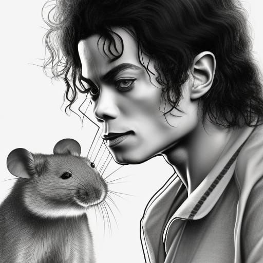 Michael Jackson and the rat Ben - AI Generated Artwork - NightCafe Creator