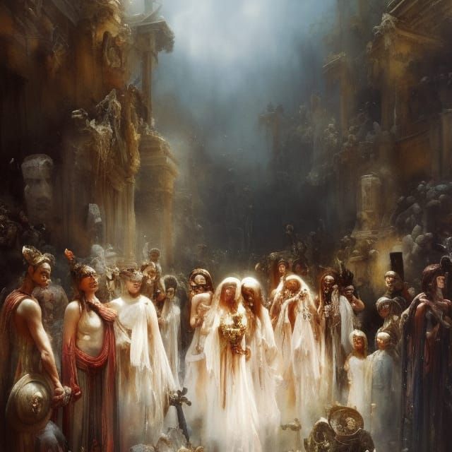 Roman Gathering - AI Generated Artwork - NightCafe Creator