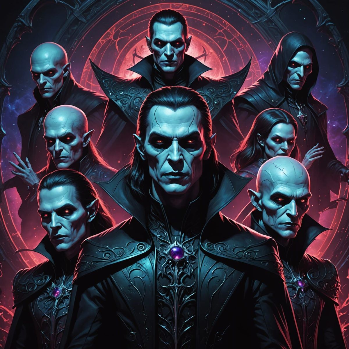 creepy dark human vampires pack - AI Generated Artwork - NightCafe Creator