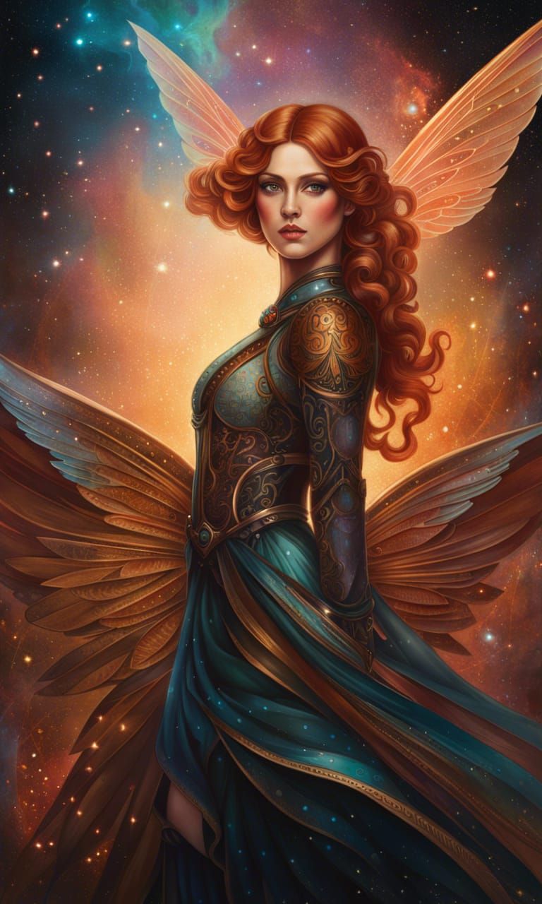 Cosmic Angel - AI Generated Artwork - NightCafe Creator