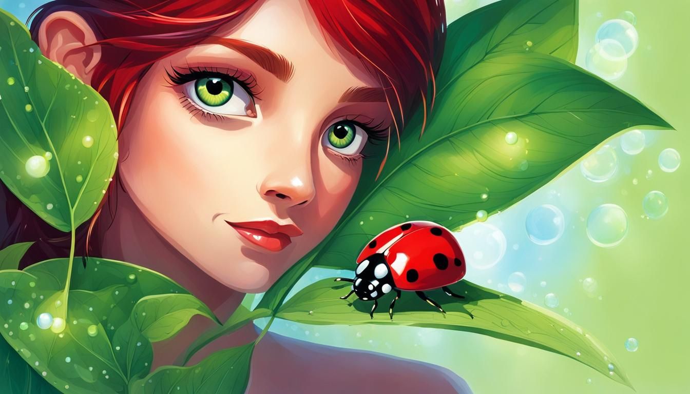 ladybug women - AI Generated Artwork - NightCafe Creator