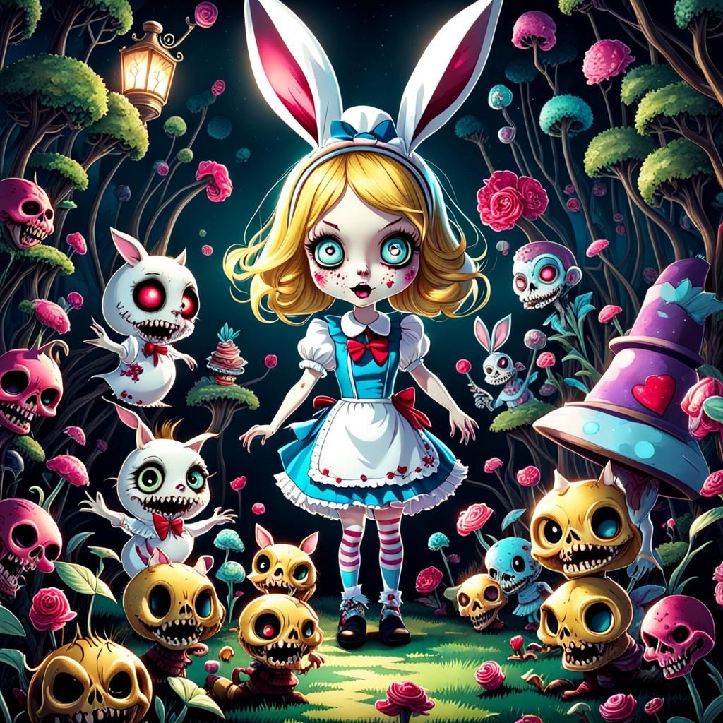 " Alice zombie " - AI Generated Artwork - NightCafe Creator