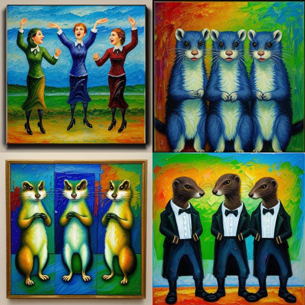 three weasels singing - three weasels singing