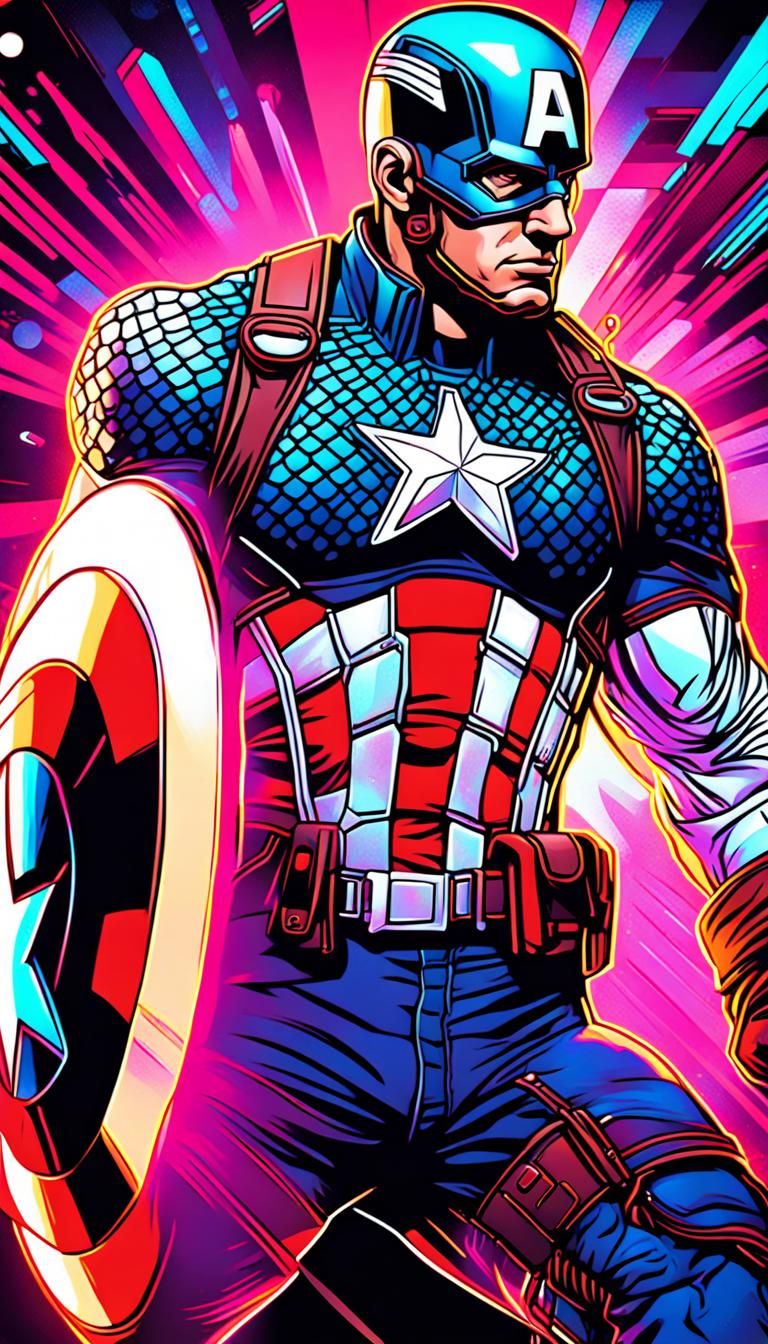 captain America - AI Generated Artwork - NightCafe Creator