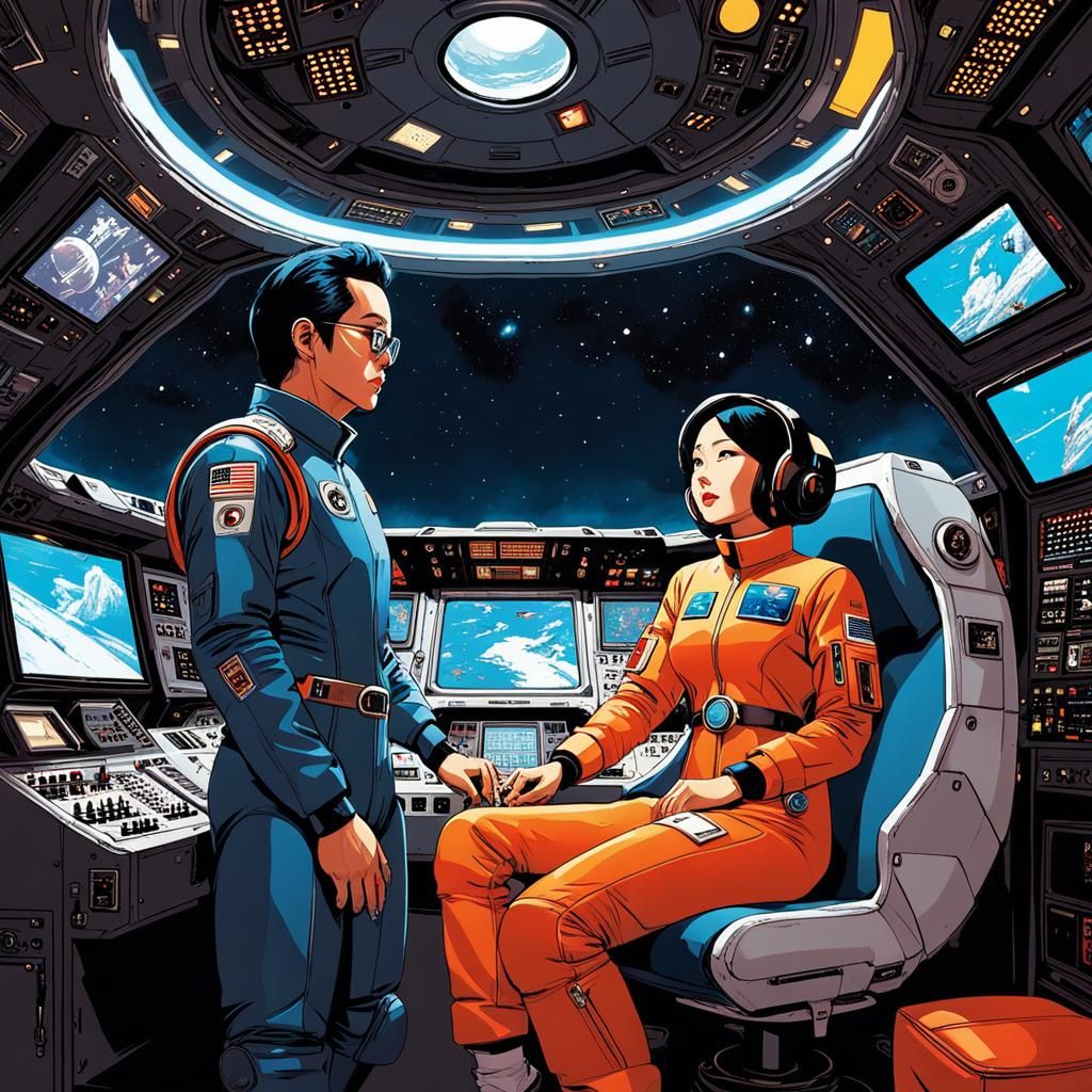 life aboard a spaceship! 🚀 - AI Generated Artwork - NightCafe Creator