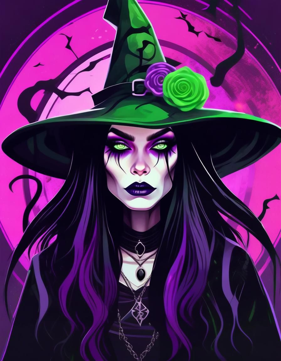 Gothic Witch - AI Generated Artwork - NightCafe Creator