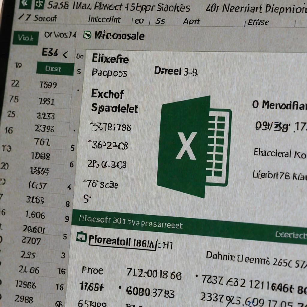 laptop computer screen with a Microsoft Excel spreadsheet on the screen ...