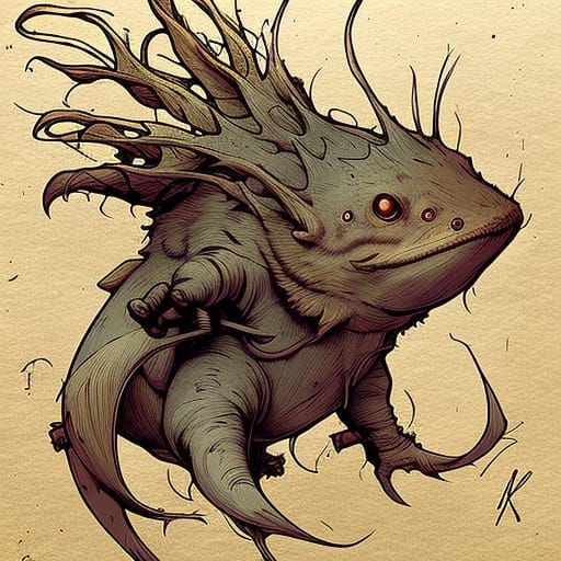 Monster of the Deep . . . The Creepy Fish - AI Generated Artwork ...