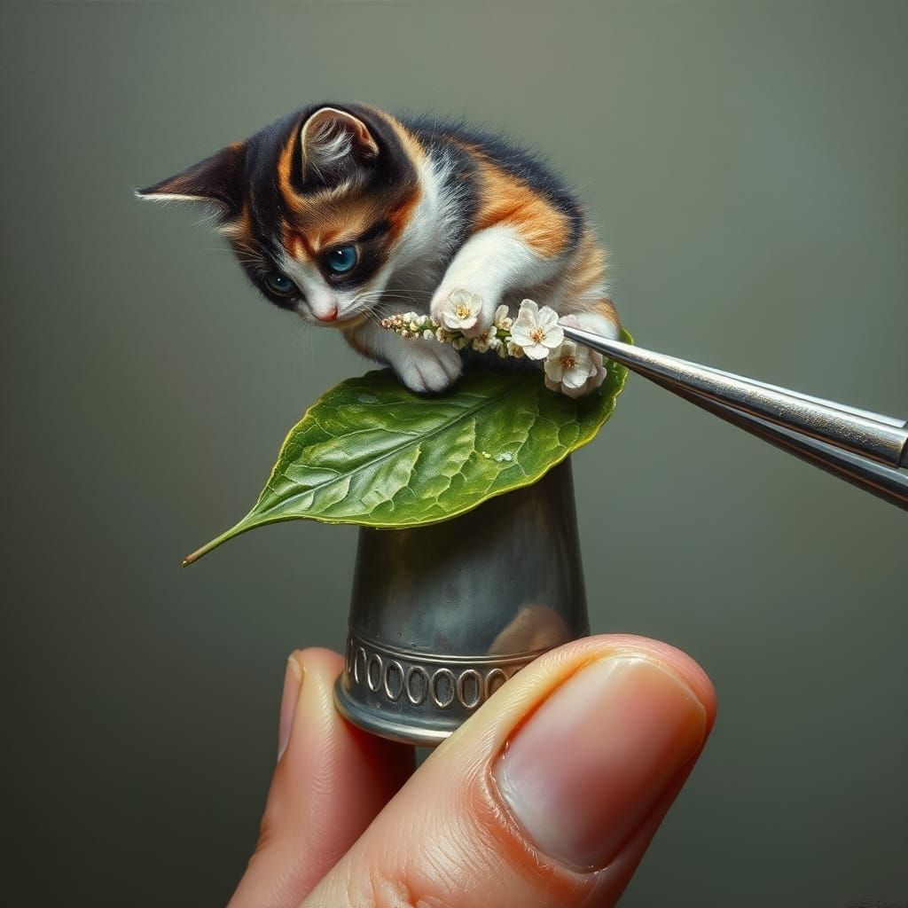 It's a long way down for tiny creatures