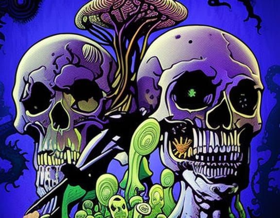 zombiecore fantasy psychedelic - AI Generated Artwork - NightCafe Creator