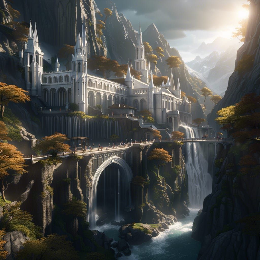 Middle Earth: Rivendell - AI Generated Artwork - NightCafe Creator