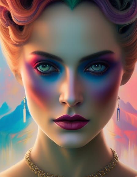 Futuristic Delicate Clown - PORTRAIT 111 - AI Generated Artwork ...