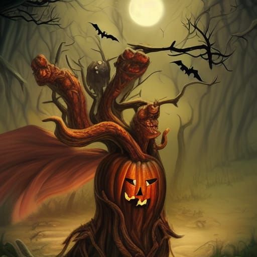 Scary Halloween 🎃 - AI Generated Artwork - NightCafe Creator