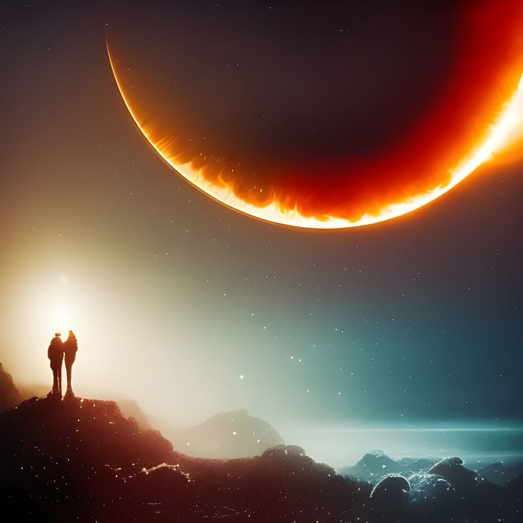 Solar eclipse - AI Generated Artwork - NightCafe Creator