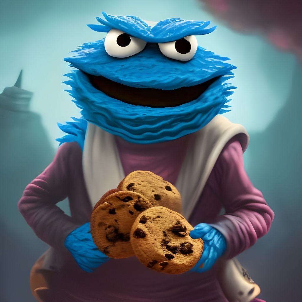 Cookie monster - AI Generated Artwork - NightCafe Creator
