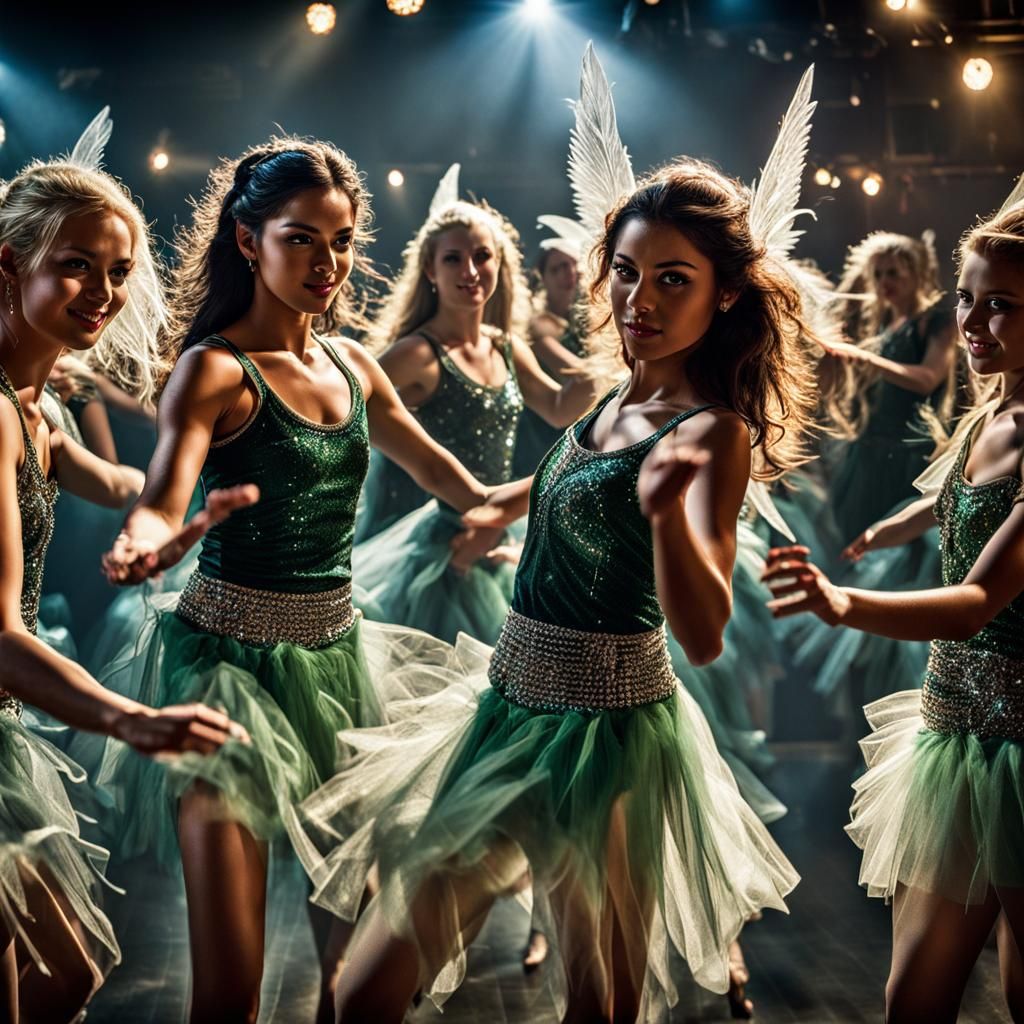 Fairies go clubbing - AI Generated Artwork - NightCafe Creator