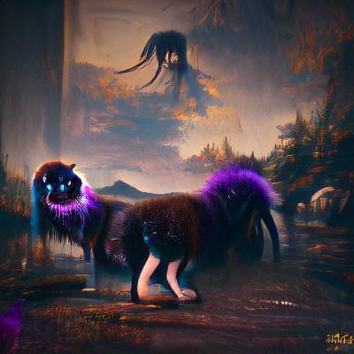 "sable is a bipedal monster with a dark purple body sharp teeth and ...