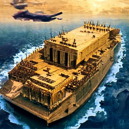 Floating Temple - AI Generated Artwork - NightCafe Creator