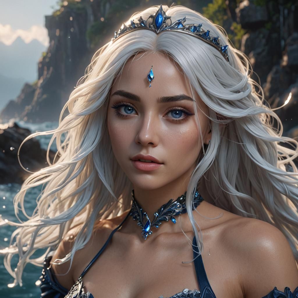 "Ethereal Enchantment: The Enigmatic Water Elemental Princess - An 8K ...