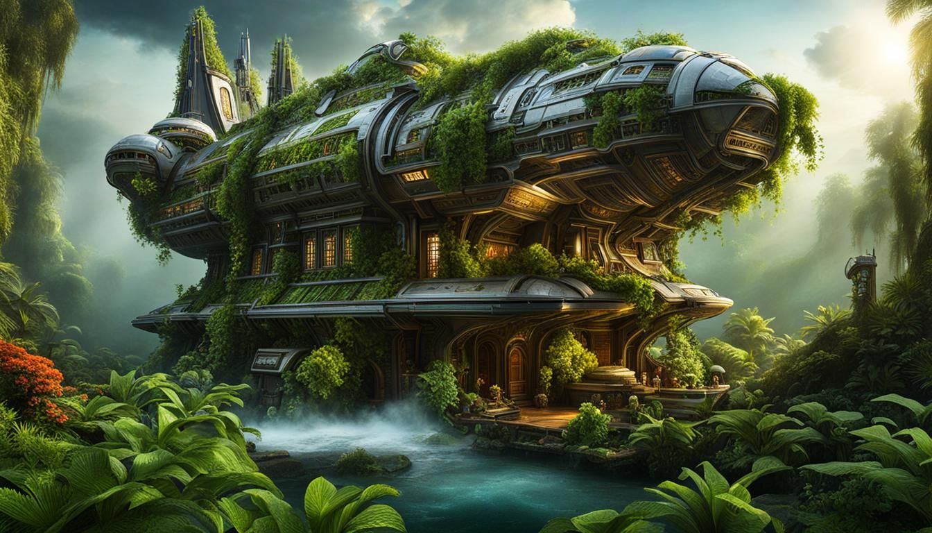 Life on an Stranded Spaceship - AI Generated Artwork - NightCafe Creator