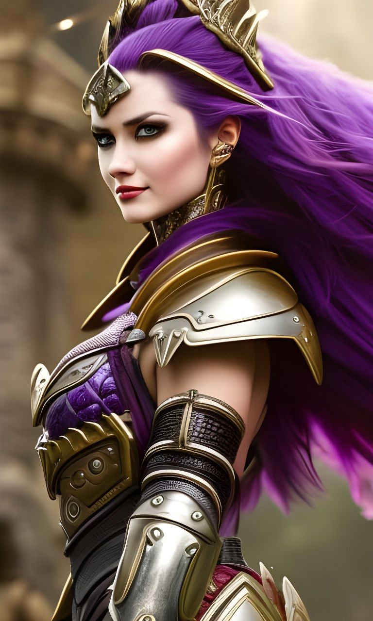 Nellina, Countess of the Amethyst Keep - AI Generated Artwork ...