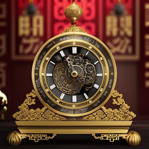 The Qin Dynasty Celestial Timekeeper Clock - AI Generated Artwork ...