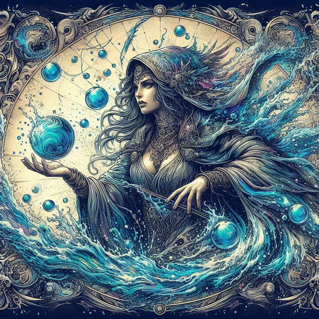 Water Sorceress - AI Generated Artwork - NightCafe Creator