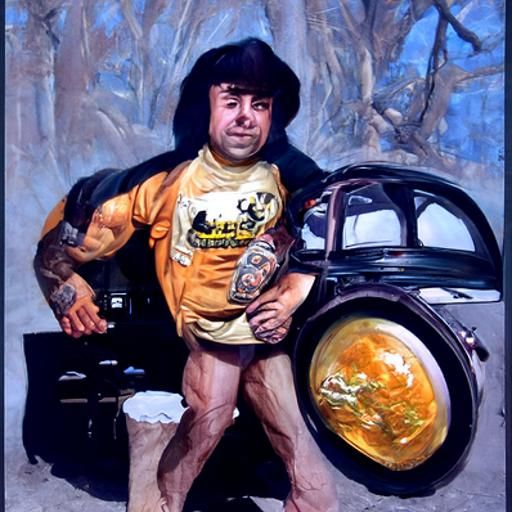 Joe rogan midget - AI Generated Artwork - NightCafe Creator