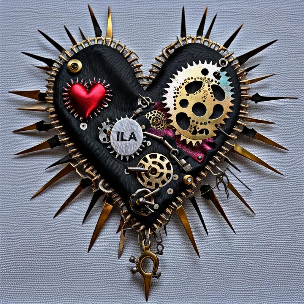 Spike heart 2 - AI Generated Artwork - NightCafe Creator