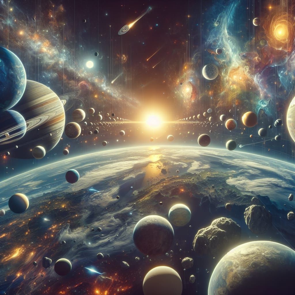 A space scape - AI Generated Artwork - NightCafe Creator