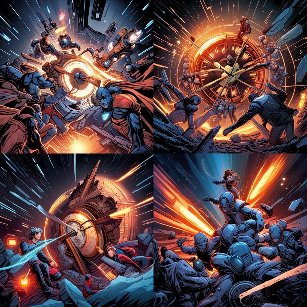 Battle against time - AI Generated Artwork - NightCafe Creator