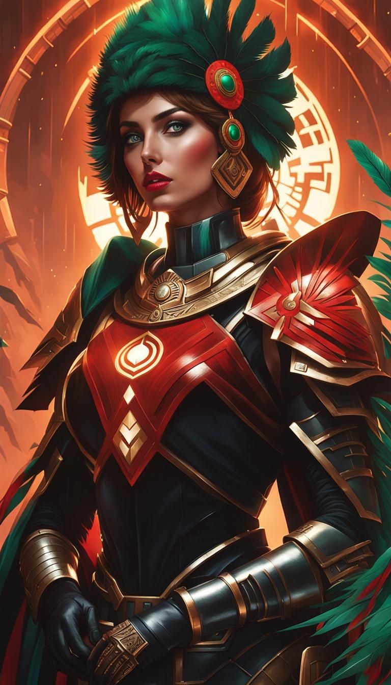 beautiful woman, Ana de Armas, tanned skin, wearing a knight's helmet ...