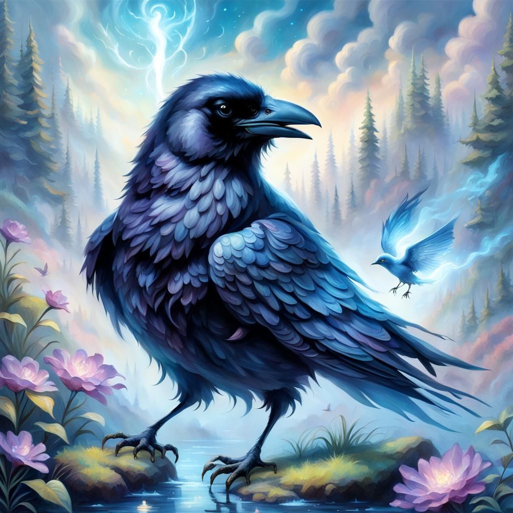 Crow - AI Generated Artwork - NightCafe Creator
