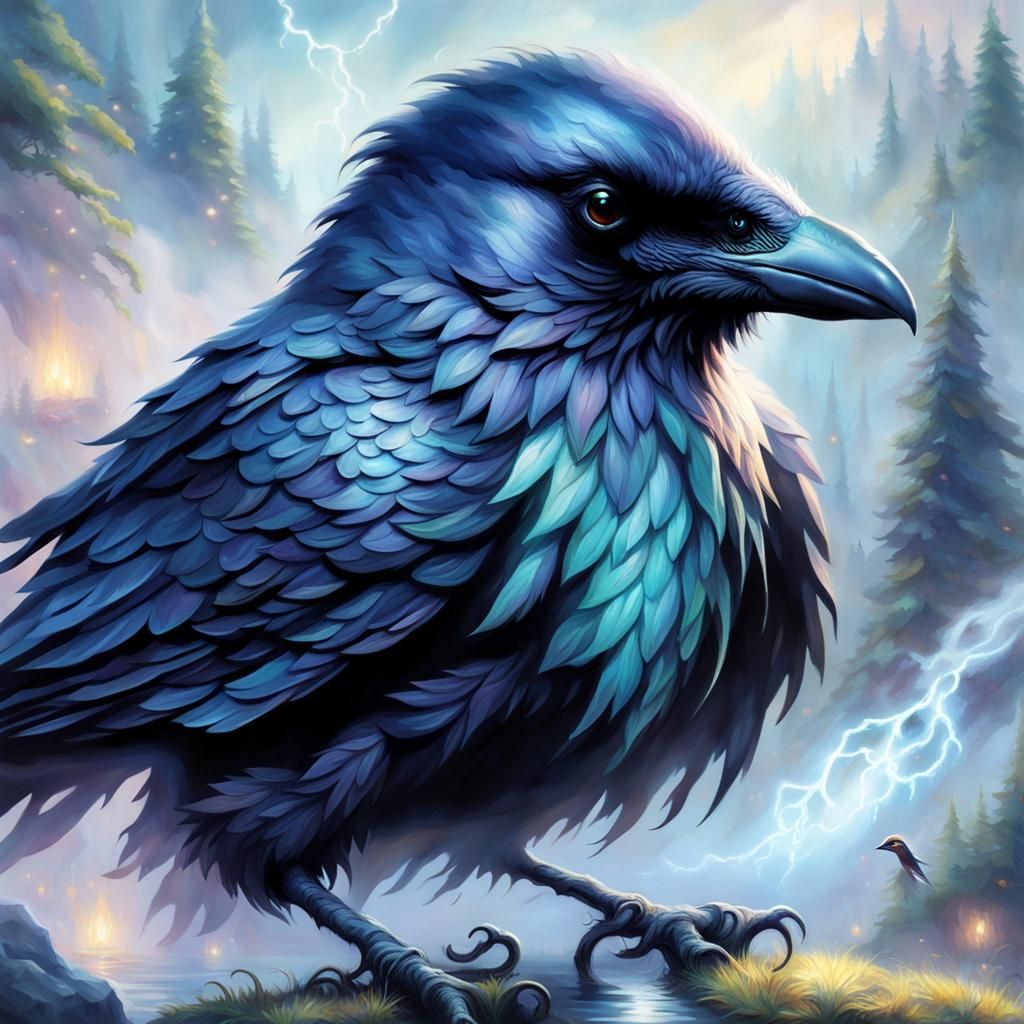 Crow - AI Generated Artwork - NightCafe Creator