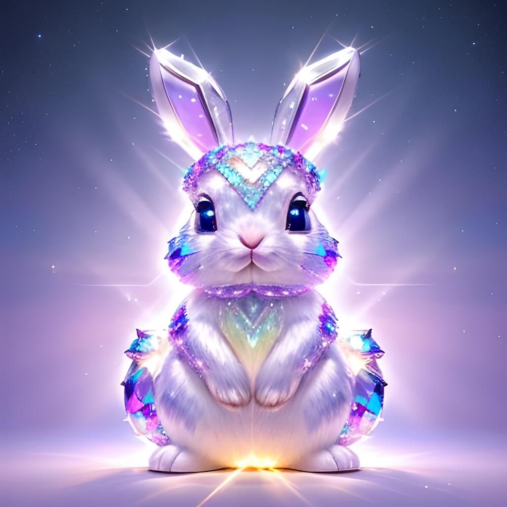 Sparkly Bunny - AI Generated Artwork - NightCafe Creator