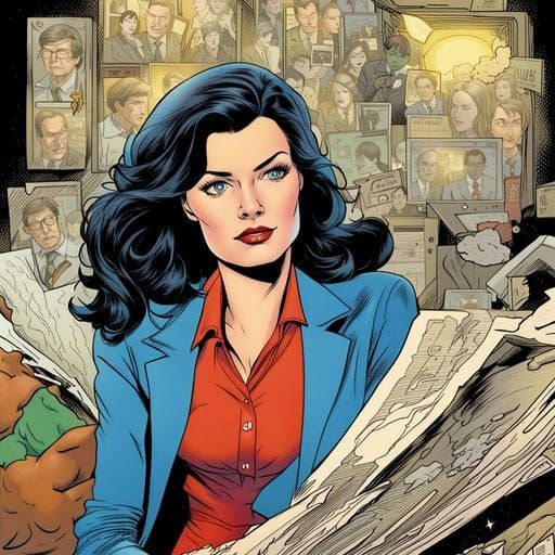 Lois Lane - vintage comic - AI Generated Artwork - NightCafe Creator