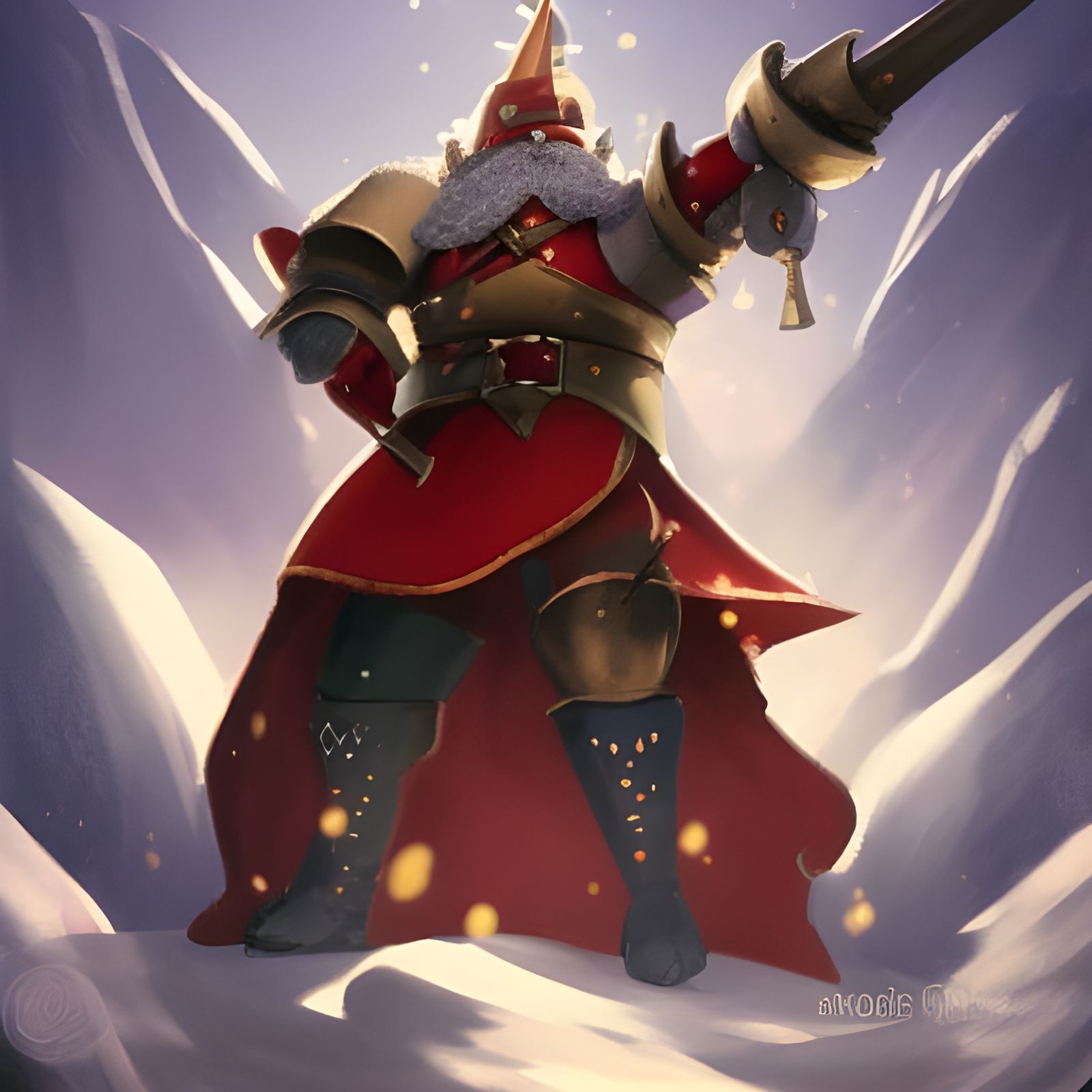 Santa Claus knight - AI Generated Artwork - NightCafe Creator