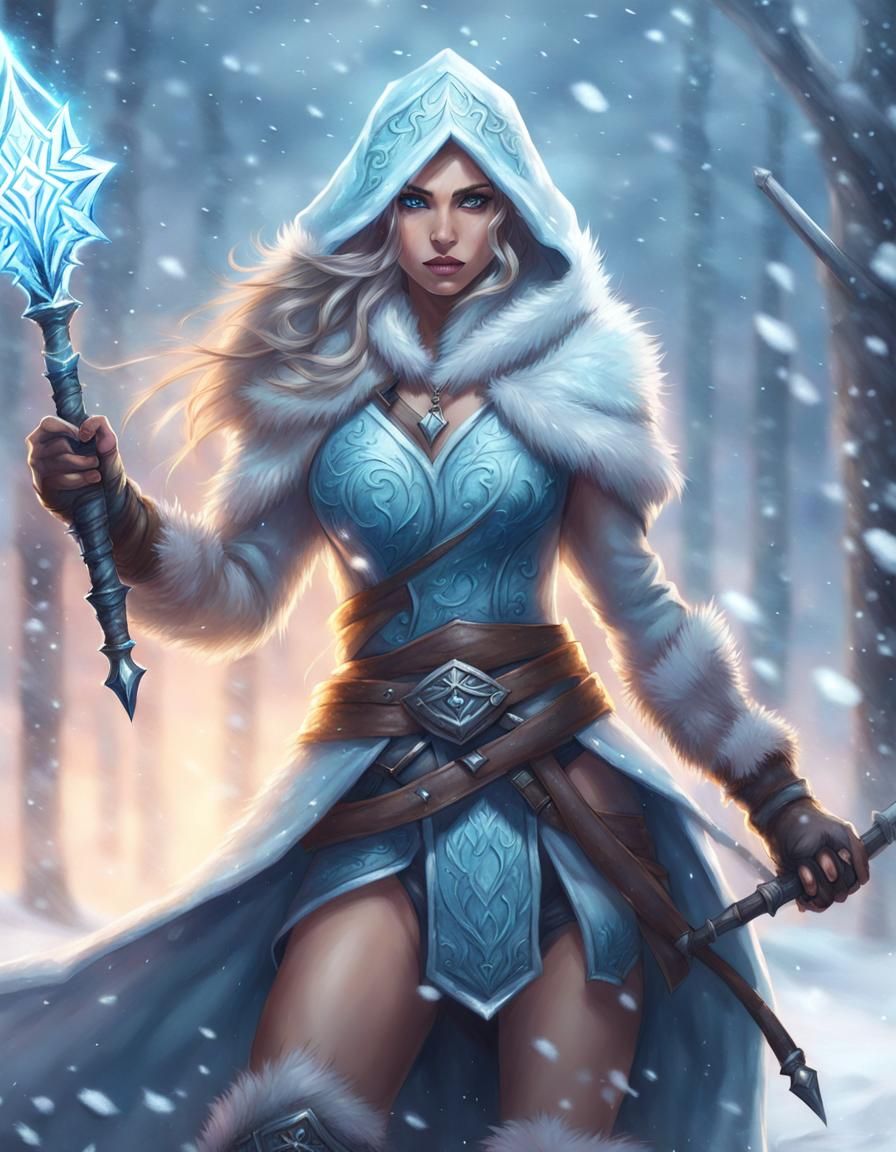 Ice mage - AI Generated Artwork - NightCafe Creator