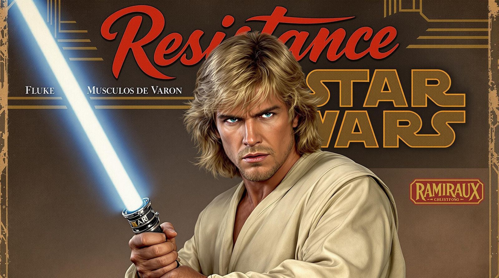 Cyberpunk Portrait of Luke Skywalker in Pulp Sci-F... - AI Art