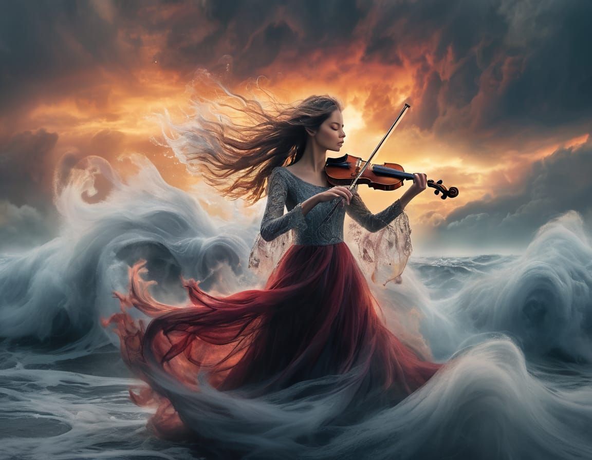 A storm - Mythical Aquatic Portrait in Soft Focus