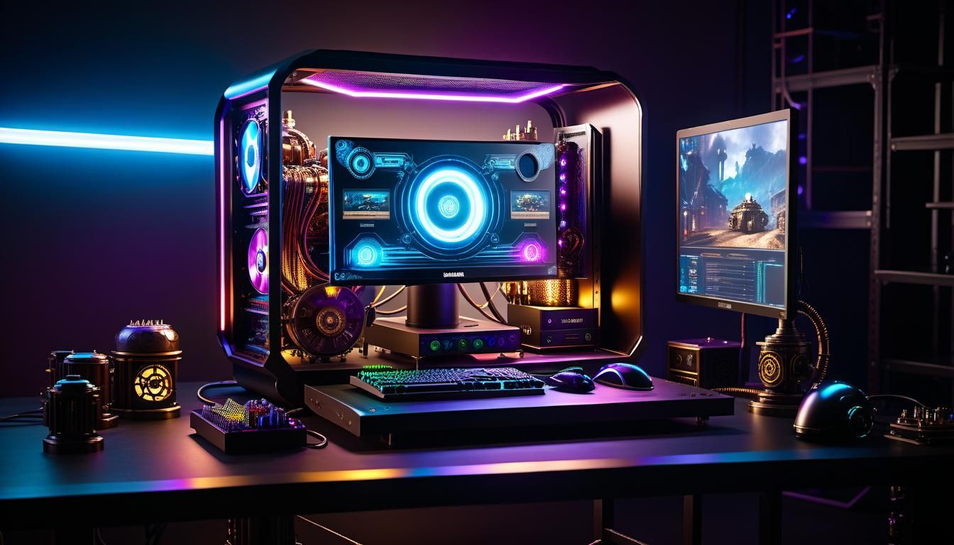 Gaming PC - AI Generated Artwork - NightCafe Creator