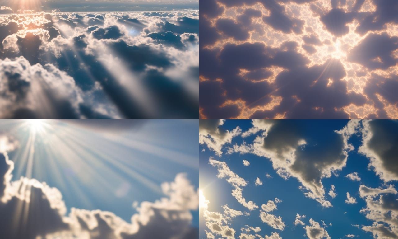 sunlit clouds 2 - AI Generated Artwork - NightCafe Creator