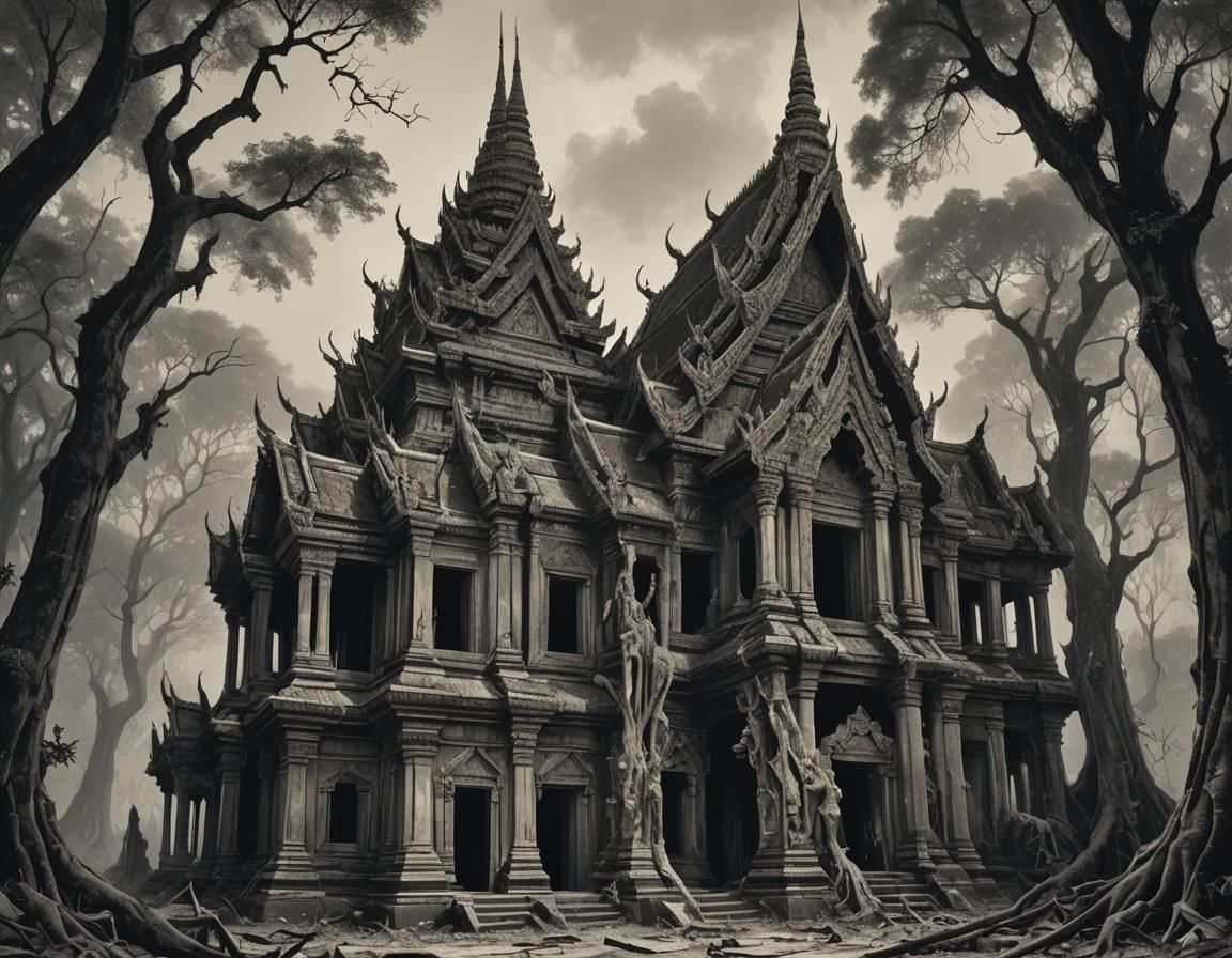 Thailand abandoned spooky and creepy temple horror Gustave Doré Greg ...