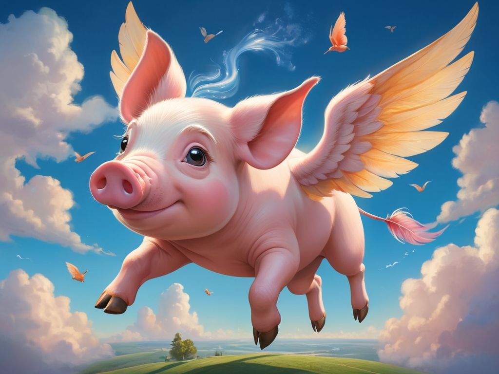When pigs fly - AI Generated Artwork - NightCafe Creator